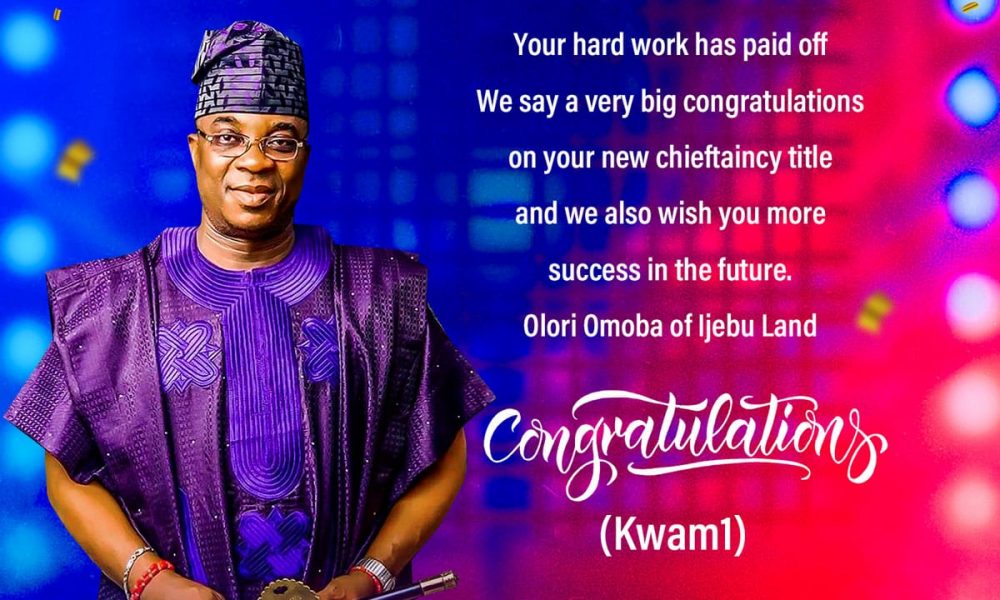 Sinatra Lounge Boss, Segun Amosu Congratulates King Wasiu Ayinde On His ...